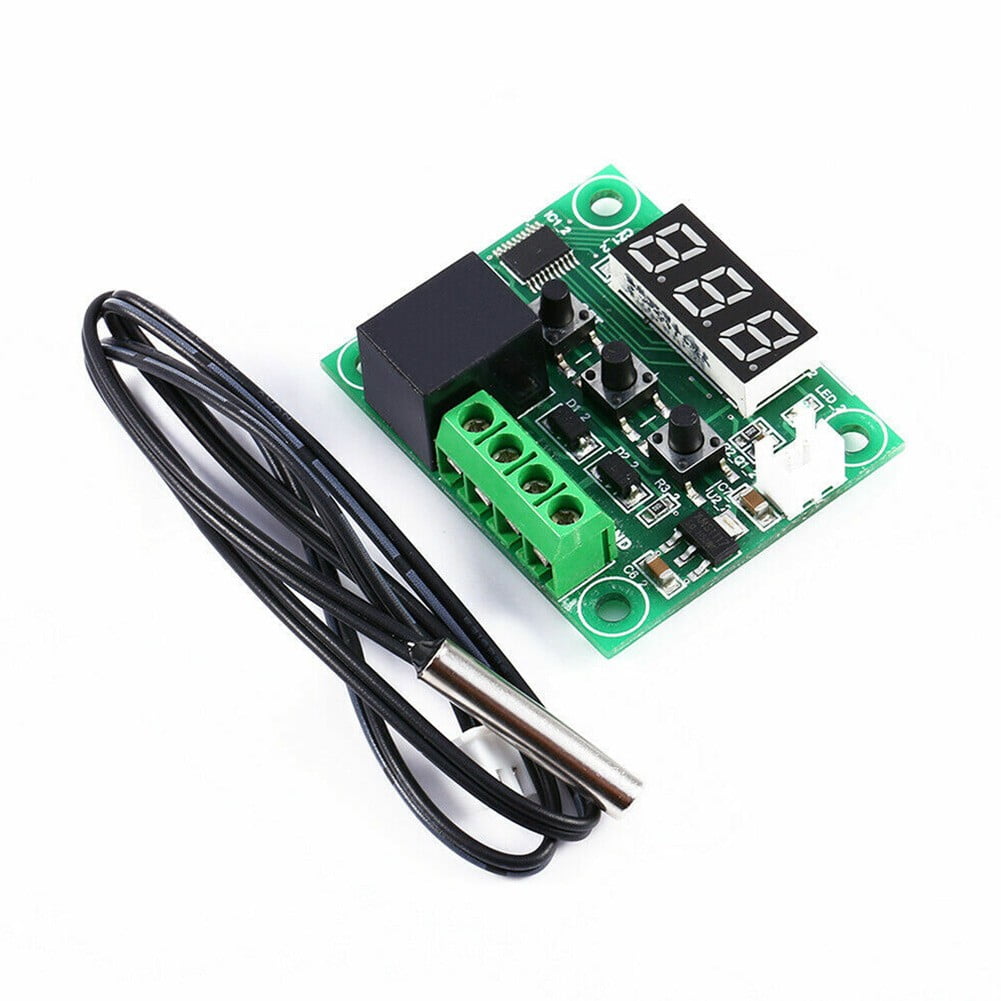 Digital Display Thermostat Sensor Temperature Control Switch Module With Waterproof Sensor Probe ...