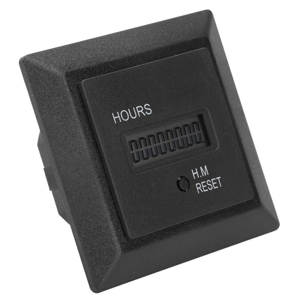 Digital Display Timer Hour Meter Marine Boat Motorcycle High Accuracy ...
