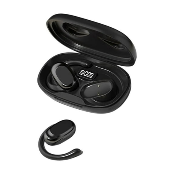 Digital Display Transparent Bluetooth Headphones Deep Bass Air ...