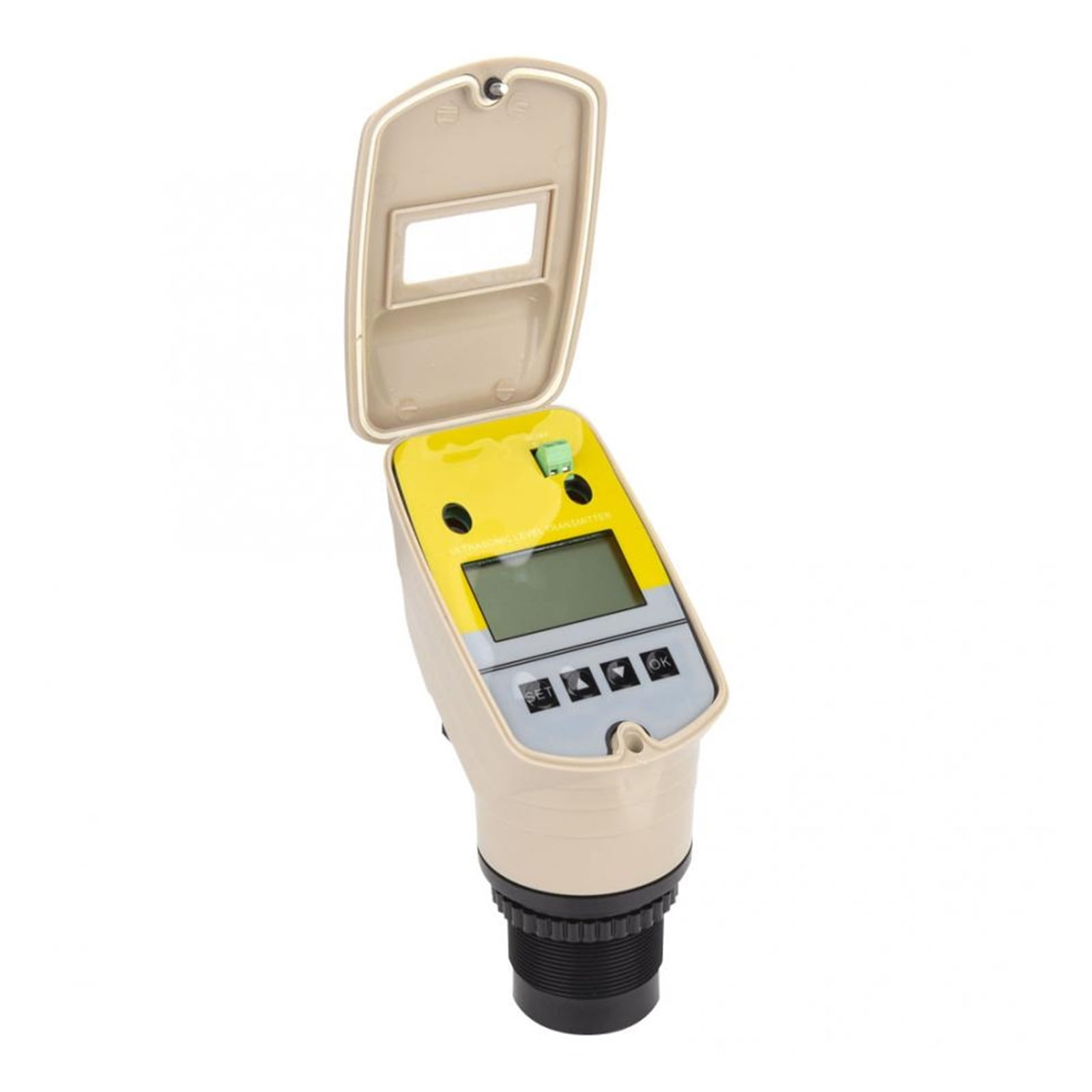 Digital Display Ultrasonic Level Meter Transmitter DC 24V Water Level ...