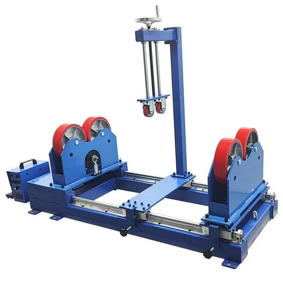 Digital Display Welding Turning Roller 2T Turning Rolls with Sliding Rail and Wheel Press Frame ...
