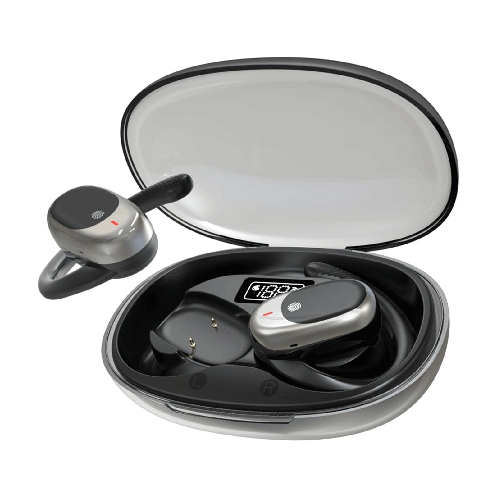 Digital Display Wireless Earphones Featuring Long Battery Life for ...