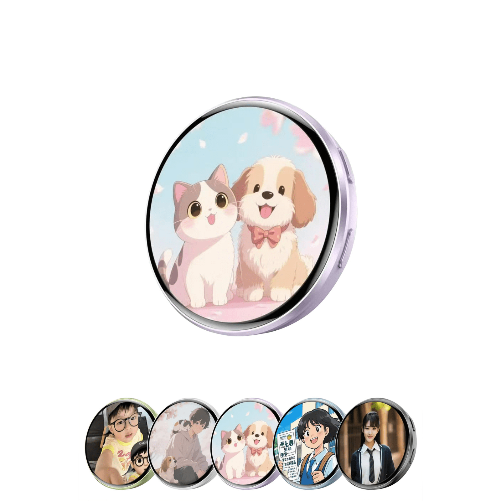 Digital Displayed Pixel Badge Pin, Customizable Anime Style Badge with ...