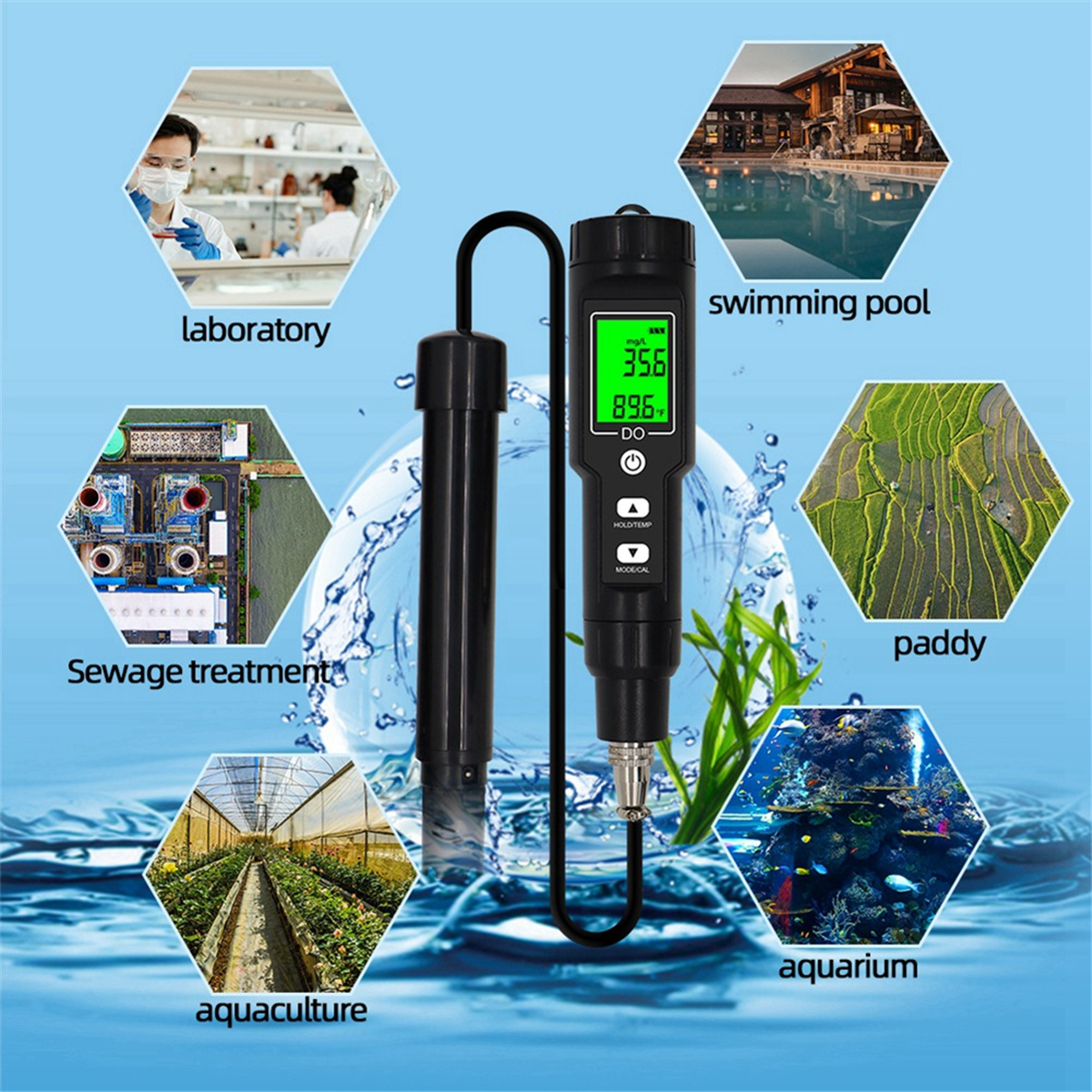 Digital Dissolved Oxygen Meter DO9100 Dissolved Oxygen Analyzer for ...
