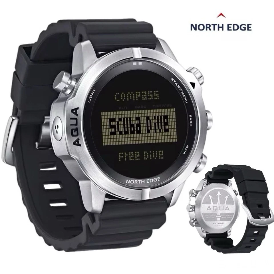 Digital Diving & Out Door NORTH EDGE Wrist Watch Computer Scuba Diving ...