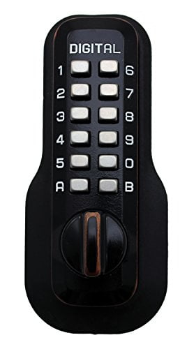 Digital Door Lock M210 Mechanical Keyless Deadbol,t Oil Rubbed Bronze ...