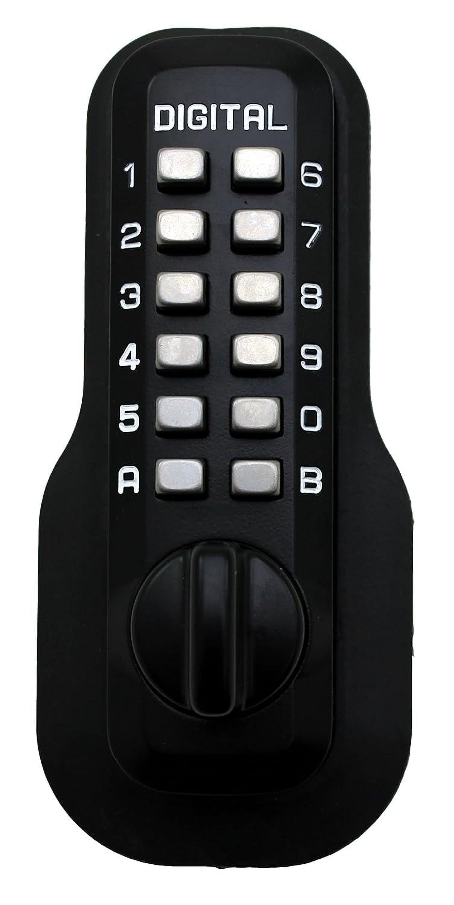 Digital Door Lock M210 Mechanical Keyless Deadbolt, Jet Black - Walmart.com