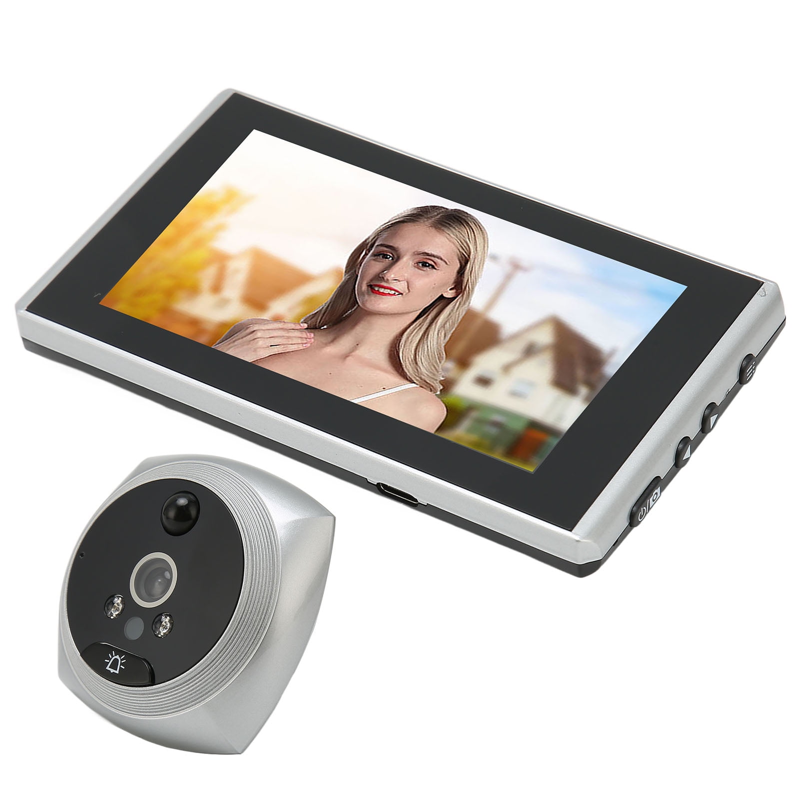 Digital Door Viewer, 1080P Color Night Human Body Detection 4.5 Inch ...