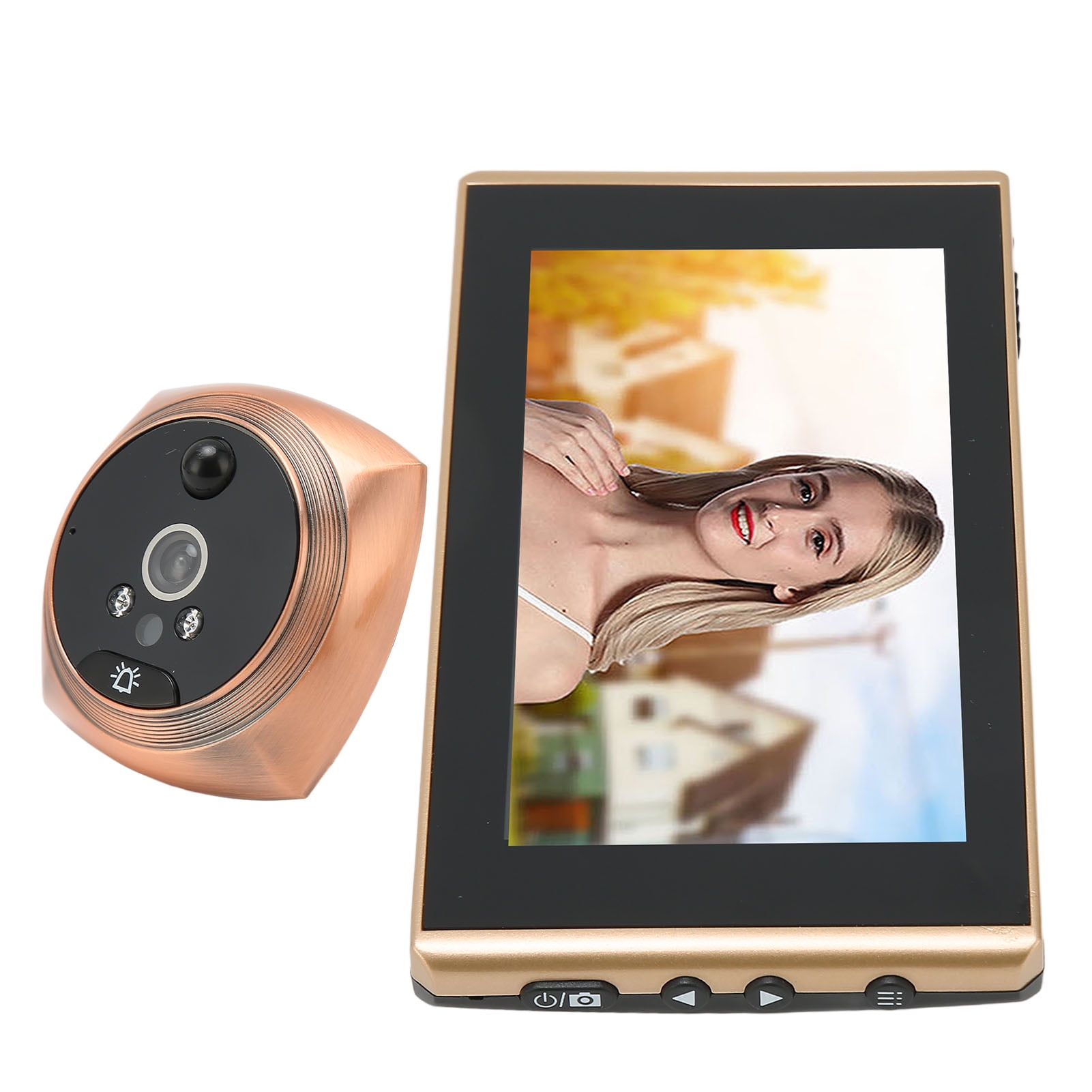 Digital Door Viewer, 1080P Color Night Human Body Detection 4.5 Inch ...