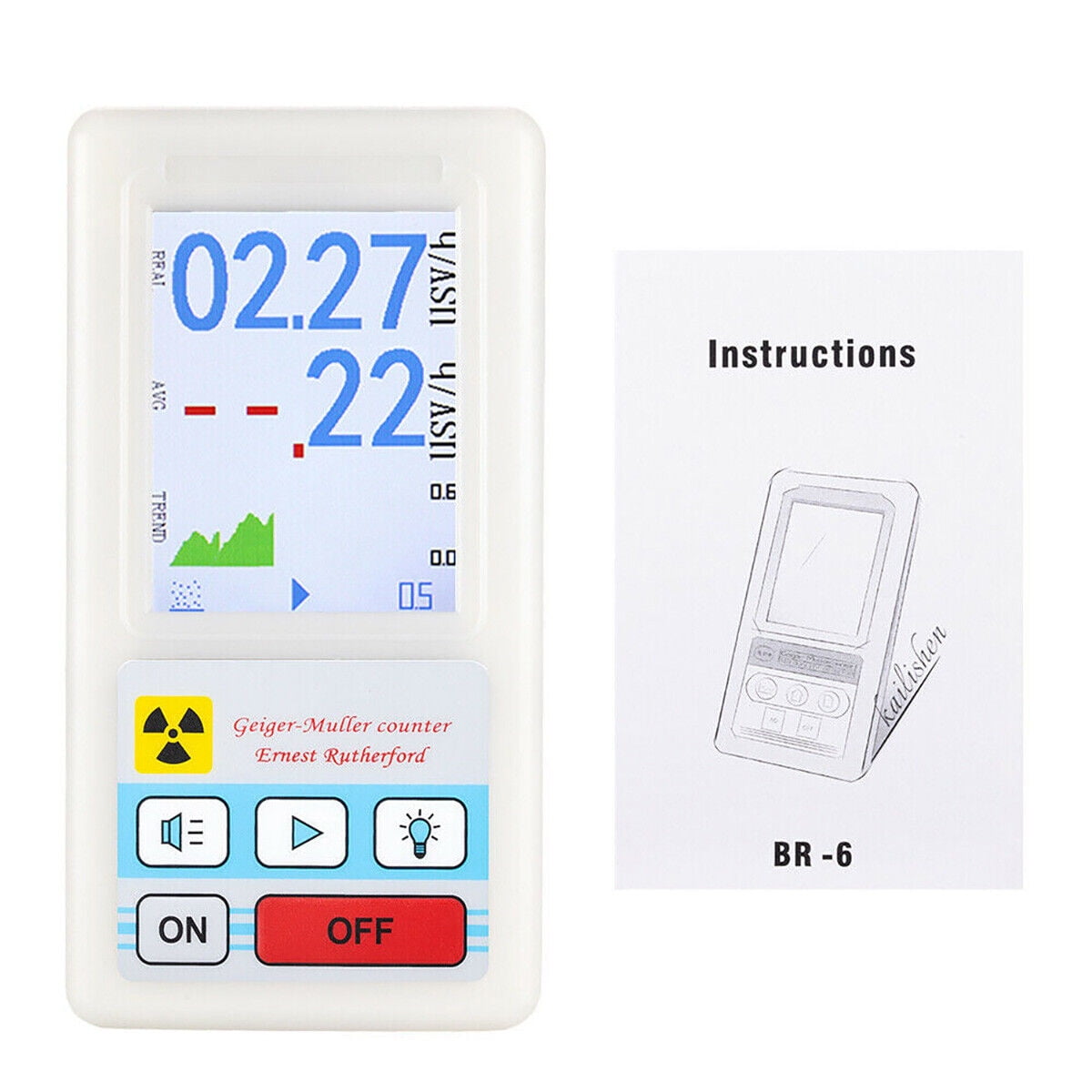 Digital Dosimeter Meter β γ X-ray Test Nuclear Radiation Detector ...