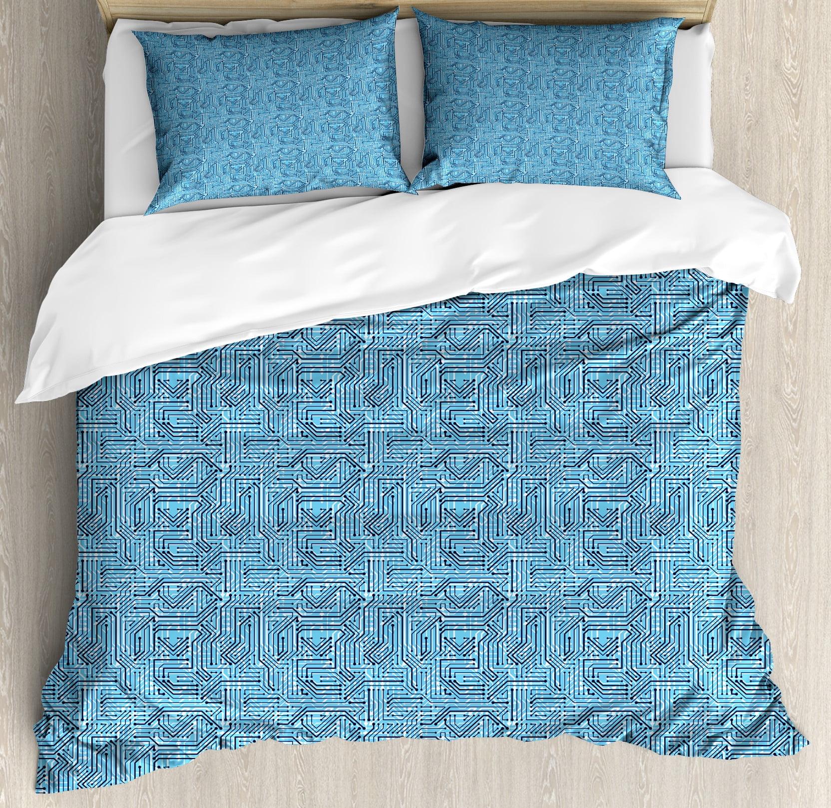 Digital Duvet Cover Set, Motherboard Circuit Board Hardware Technology ...