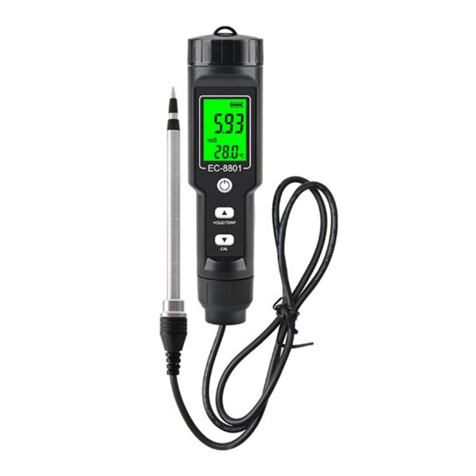Digital EC/Temp Soil Tester 0.00-10.00MS/Cm Conductivity Meter ...
