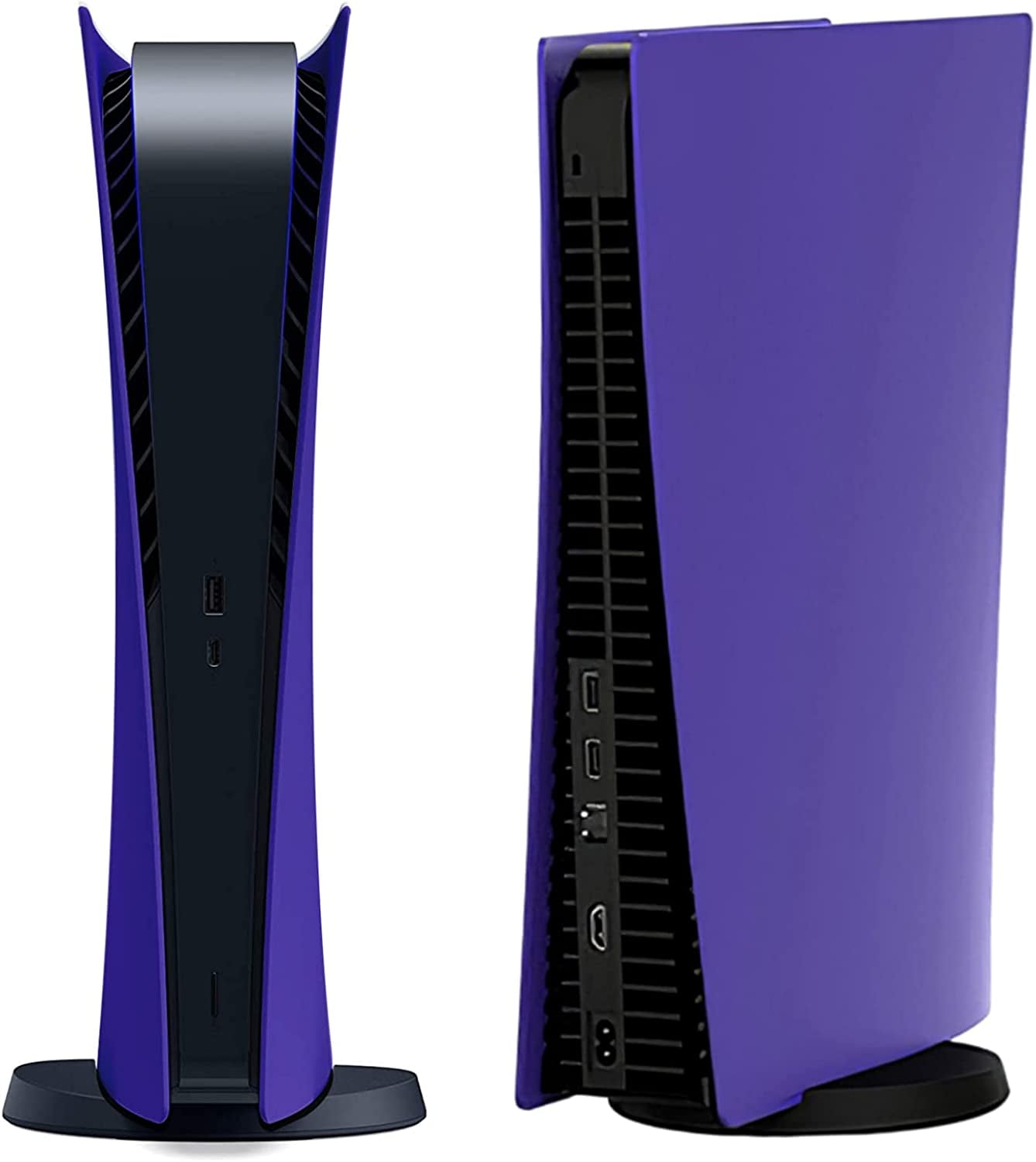 PS5 Anti-Scratch Dustproof Cover Skin - Digital Edition Hard Shell Replacement (Galactic Purple ...