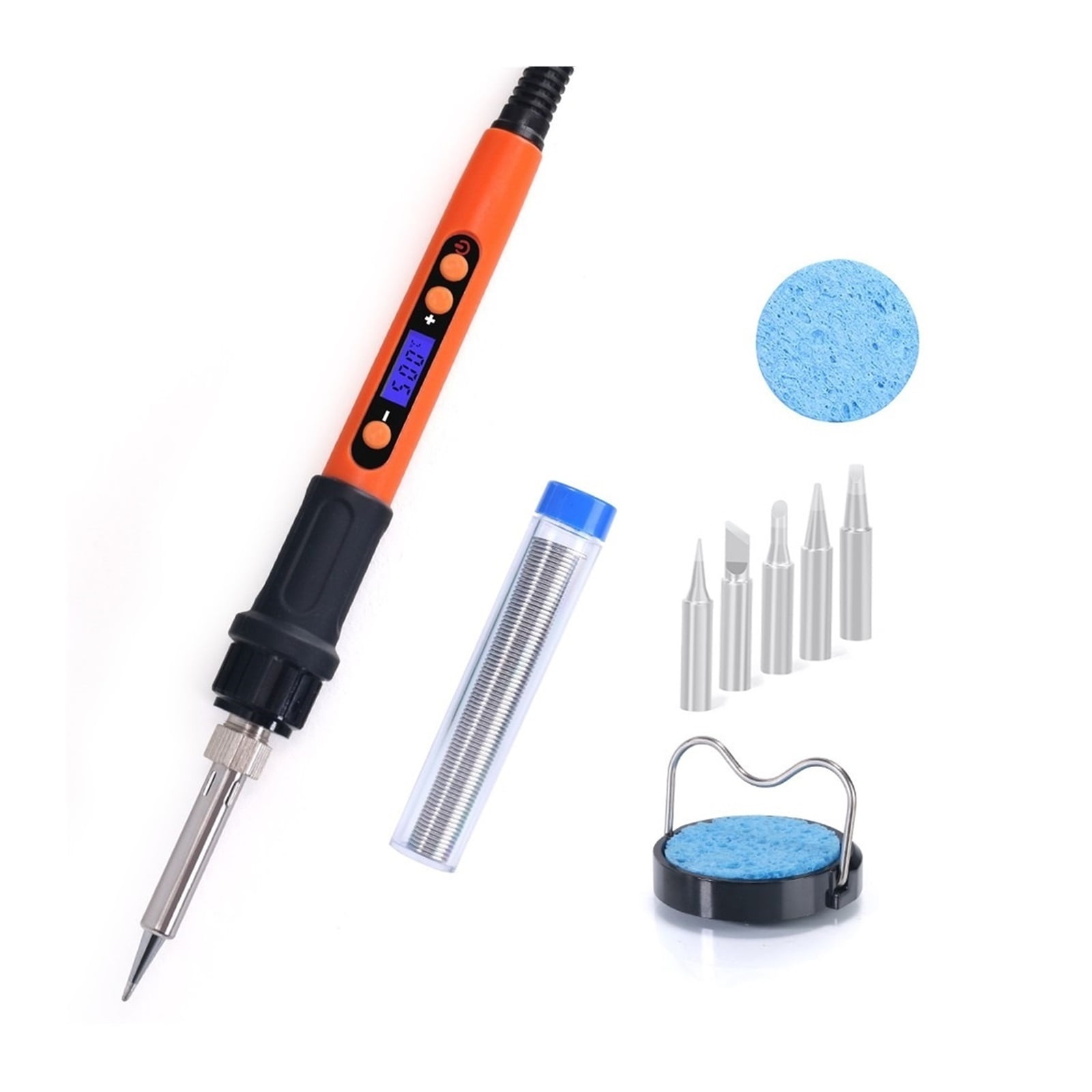 Digital Electric Soldering Iron Kit,Set Temperature Adjustable Welding ...