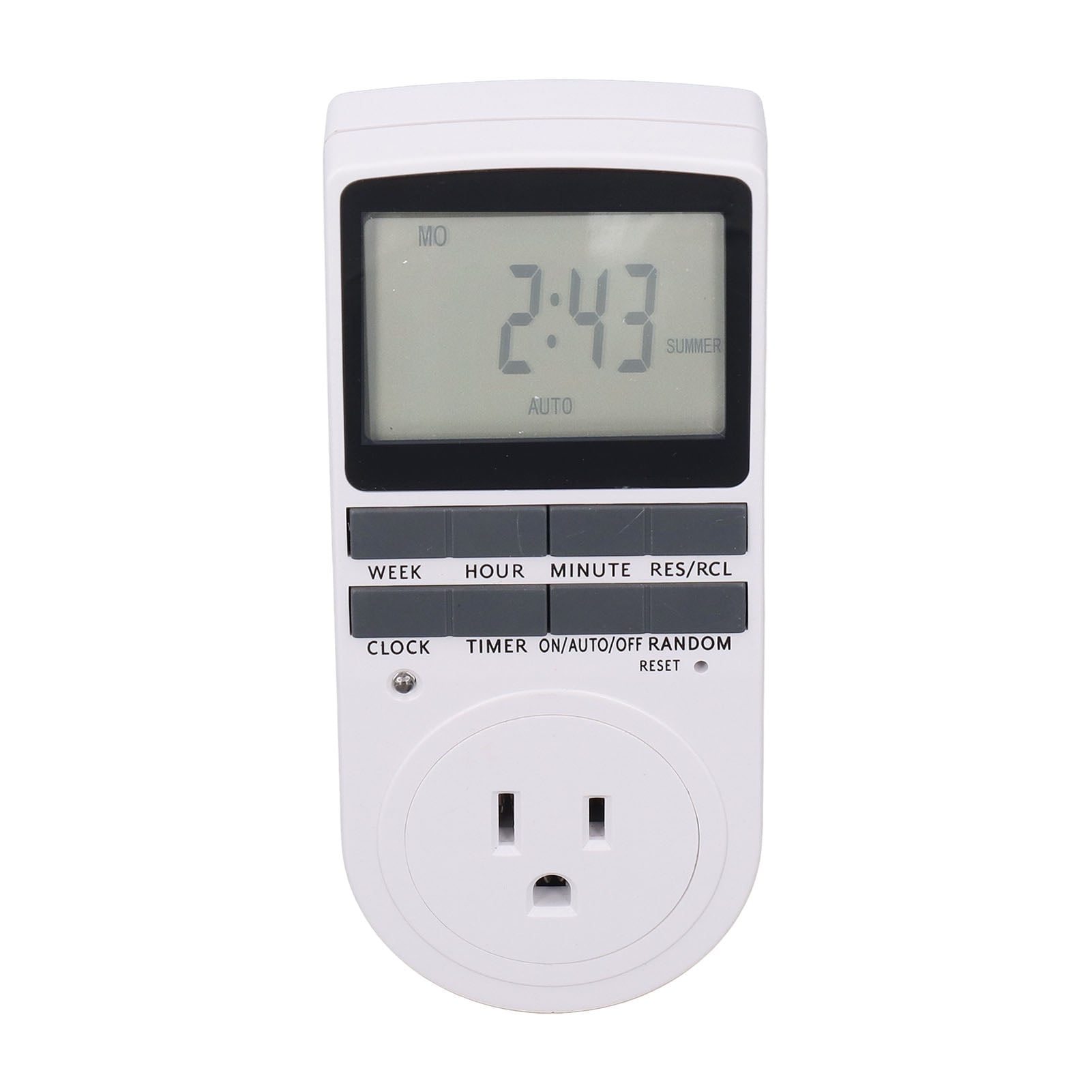 Digital Electrical Timer Plug Socket, Countdown And Security Mode, Digital Intelligent Energy ...