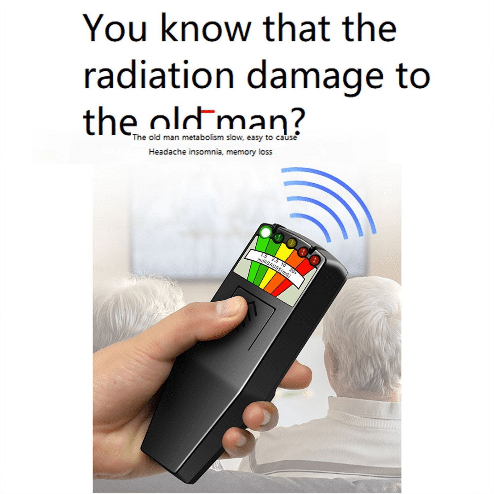 Digital Electromagnetic Field Radiation Tester K2 Handheld 5 LED Gauss ...