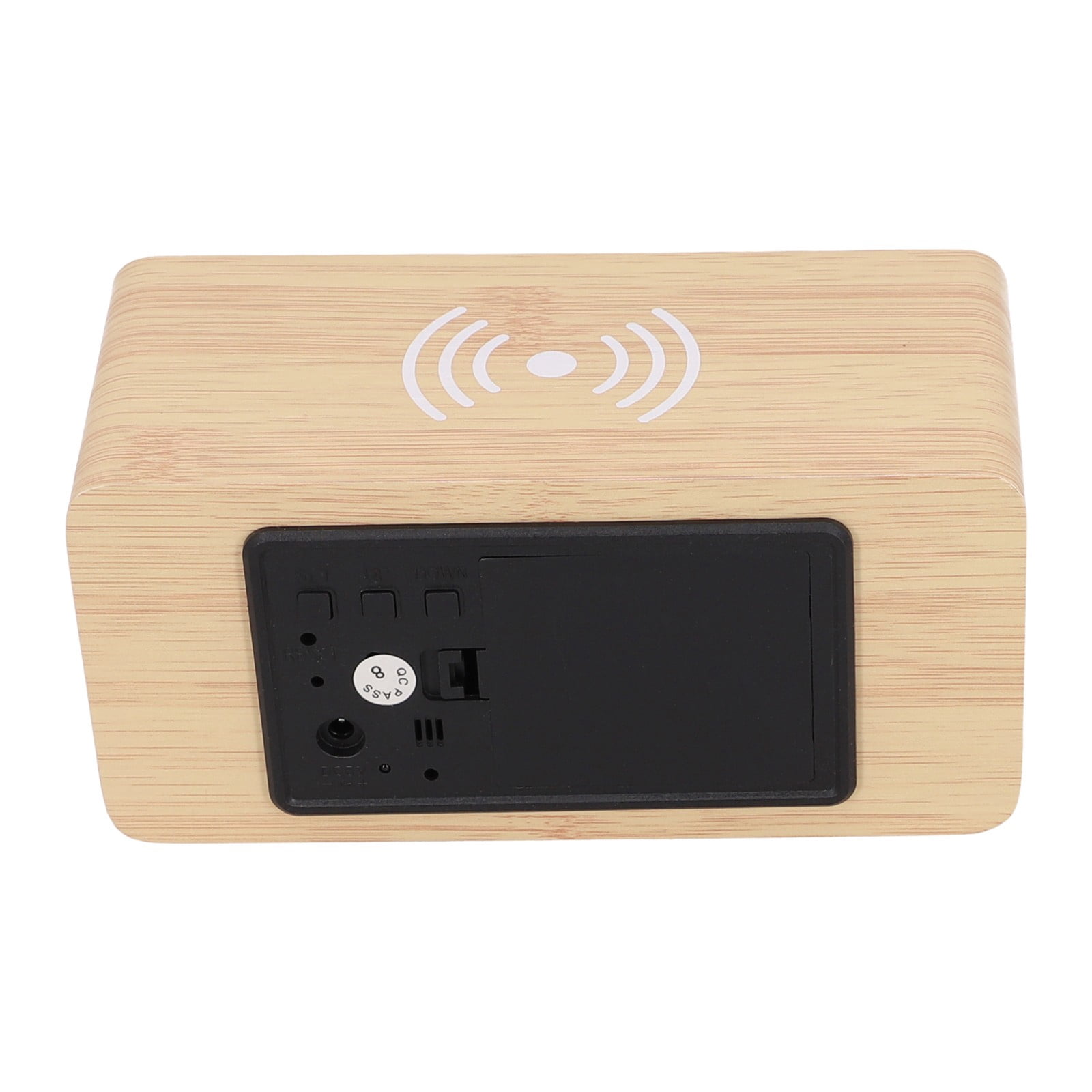 Digital Electronic Alarm Charging Wireless-Charging Intelligent Wooden ...