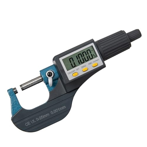 Digital Electronic Display Micrometer 0-1" / 0-25mm Gauge 0.00005" / 0 ...