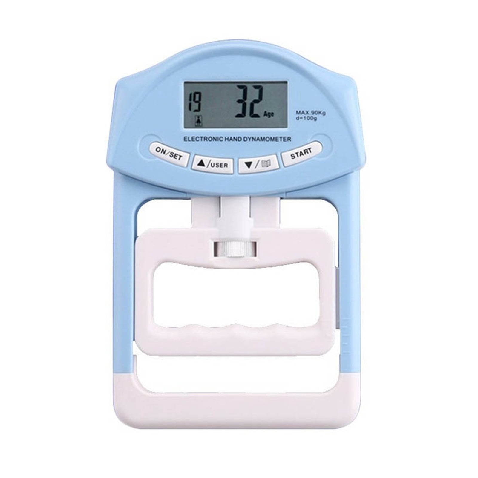 Digital Electronic Hand Dynamometer 90kg/200lbs Counting Gripper Hand ...
