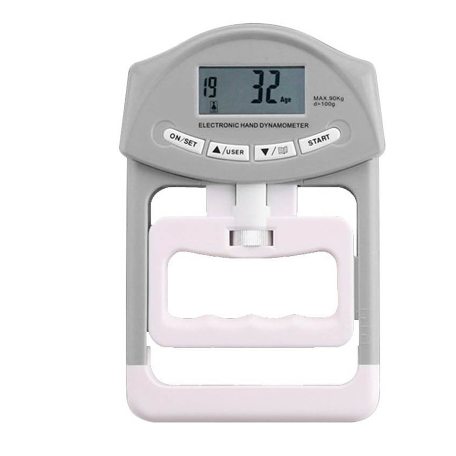 Digital Electronic Hand Dynamometer 90kg/200lbs Counting Gripper Hand ...