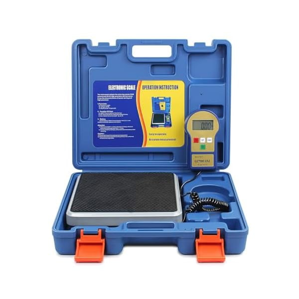 Digital Electronic Refrigerant Charging Weight Scale 220lbs for HVAC ...