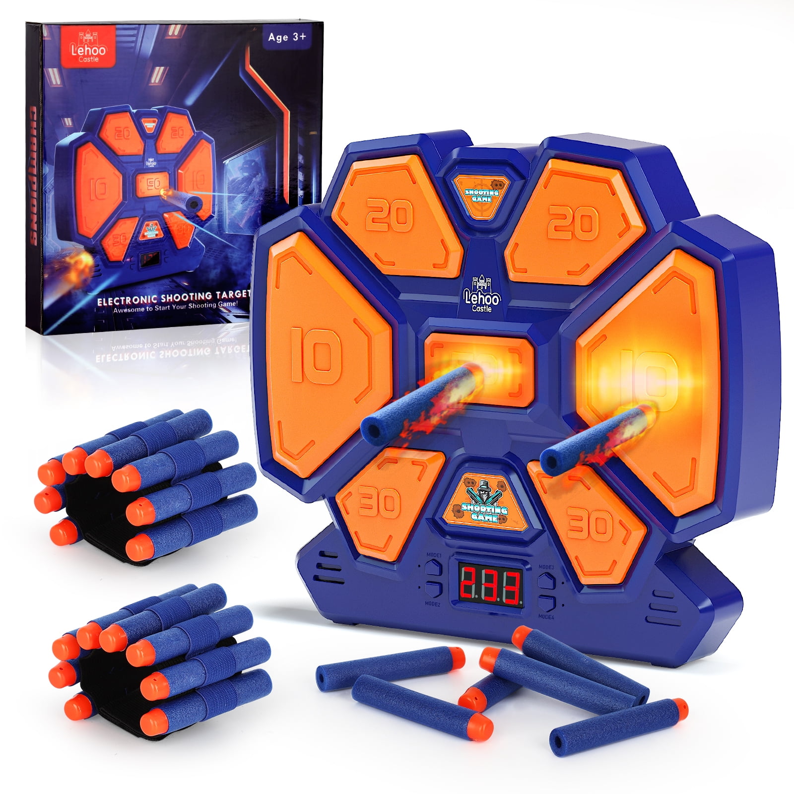 Digital Electronic Scoring Shooting Target for Nerf, Auto Reset ...