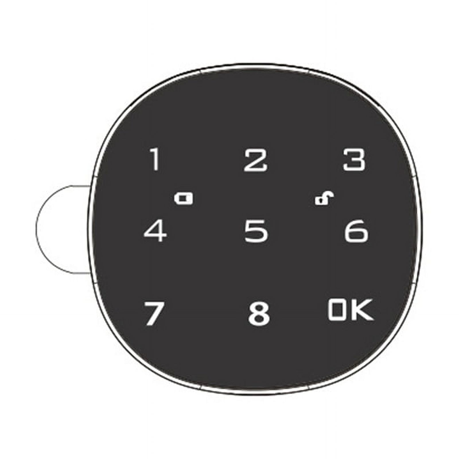 Digital Electronic Smart Mailbox Lock Touch Screen Lock File Iron Steel ...