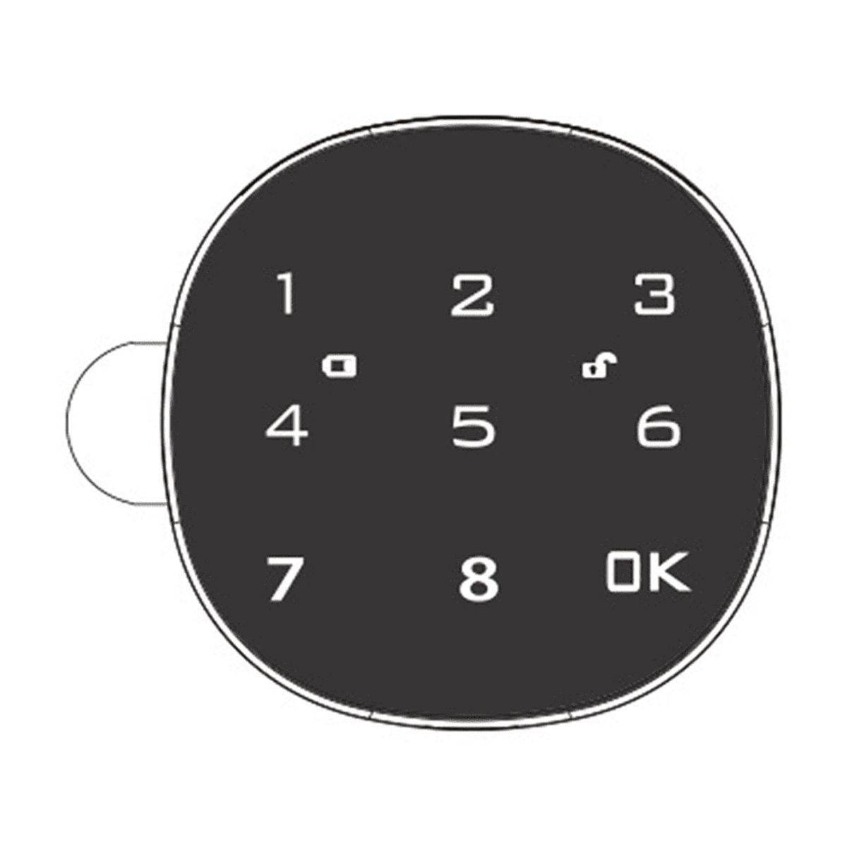 Digital Electronic Smart Mailbox Lock Touch Screen Lock File Iron Steel ...