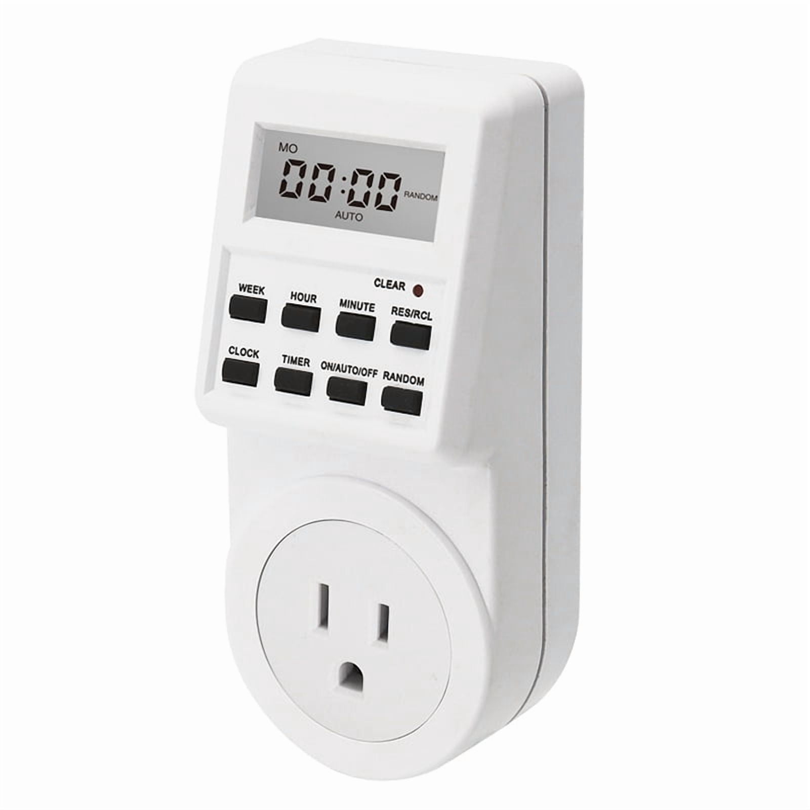 Digital Electronic Timer Switch Socket US Switch Socket 120V-60Hz 24 ...
