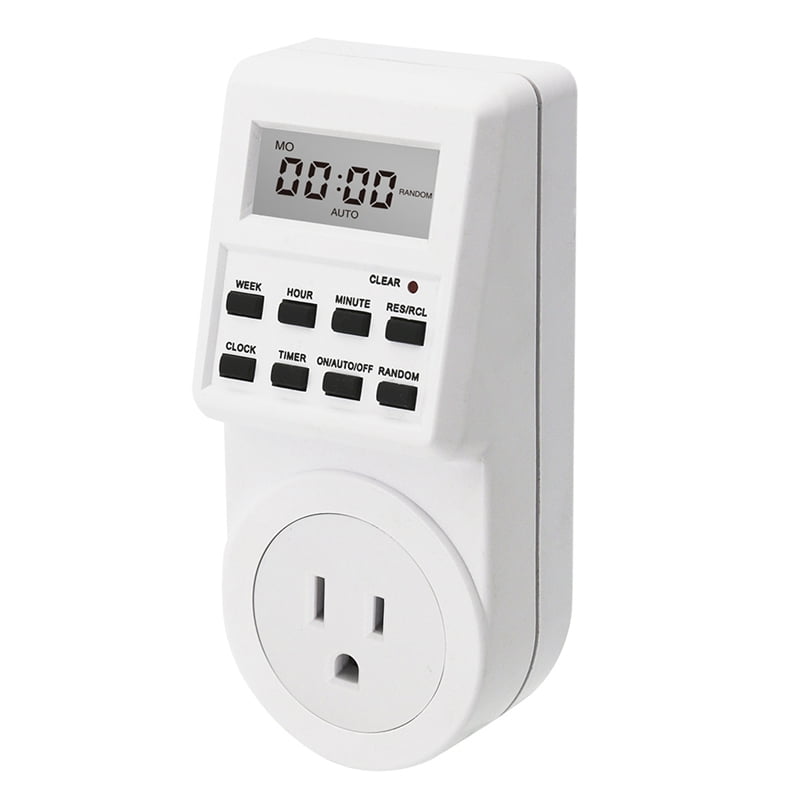 Digital Electronic Timer Switch Socket US Switch Socket 120V-60Hz 24 ...