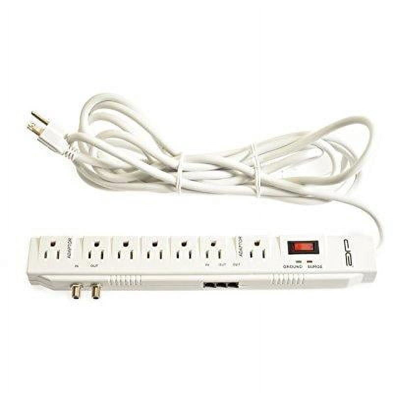 Digital Energy 25-ft 2400 Joules Surge Protection 7 Outlet Power Strip ...