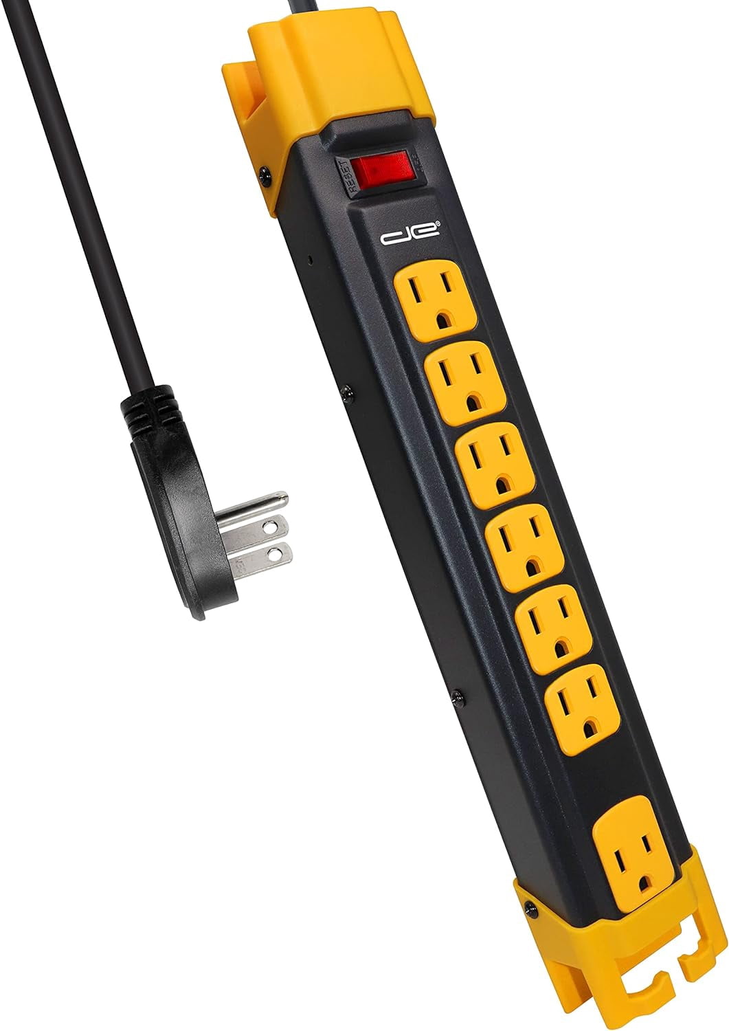 Digital Energy 7 Outlet Metal Surge Protector Power Strip, Built in ...