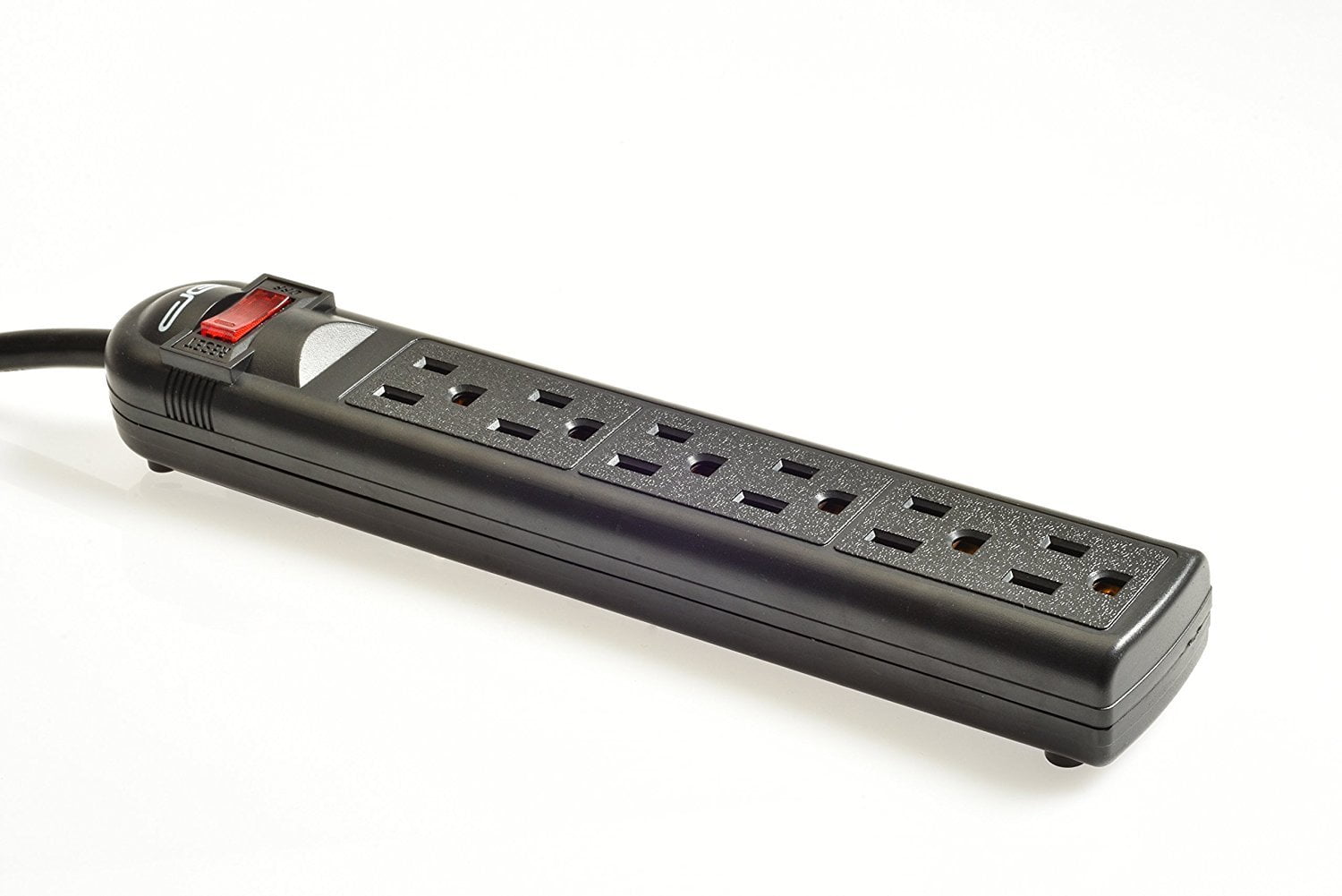 Digital Energy DSS5-BLCK 6-Outlet Surge Protector Power Strip with 8 ...