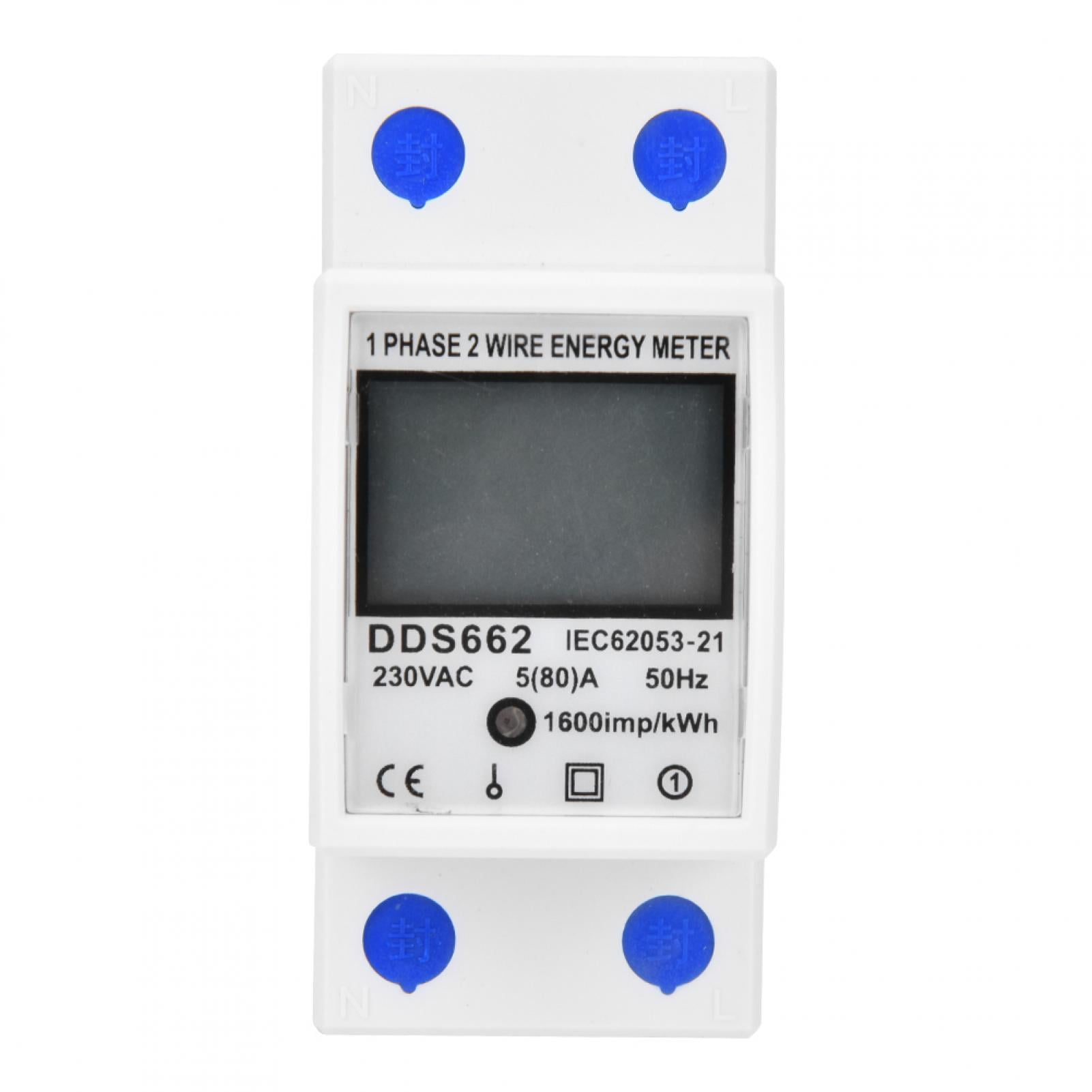 Digital Energy Meter Good Reliability LCD Display Single Phase DIN Rail ... Digital Energy Meter Good Reliability LCD Display Single Phase DIN Rail ...
