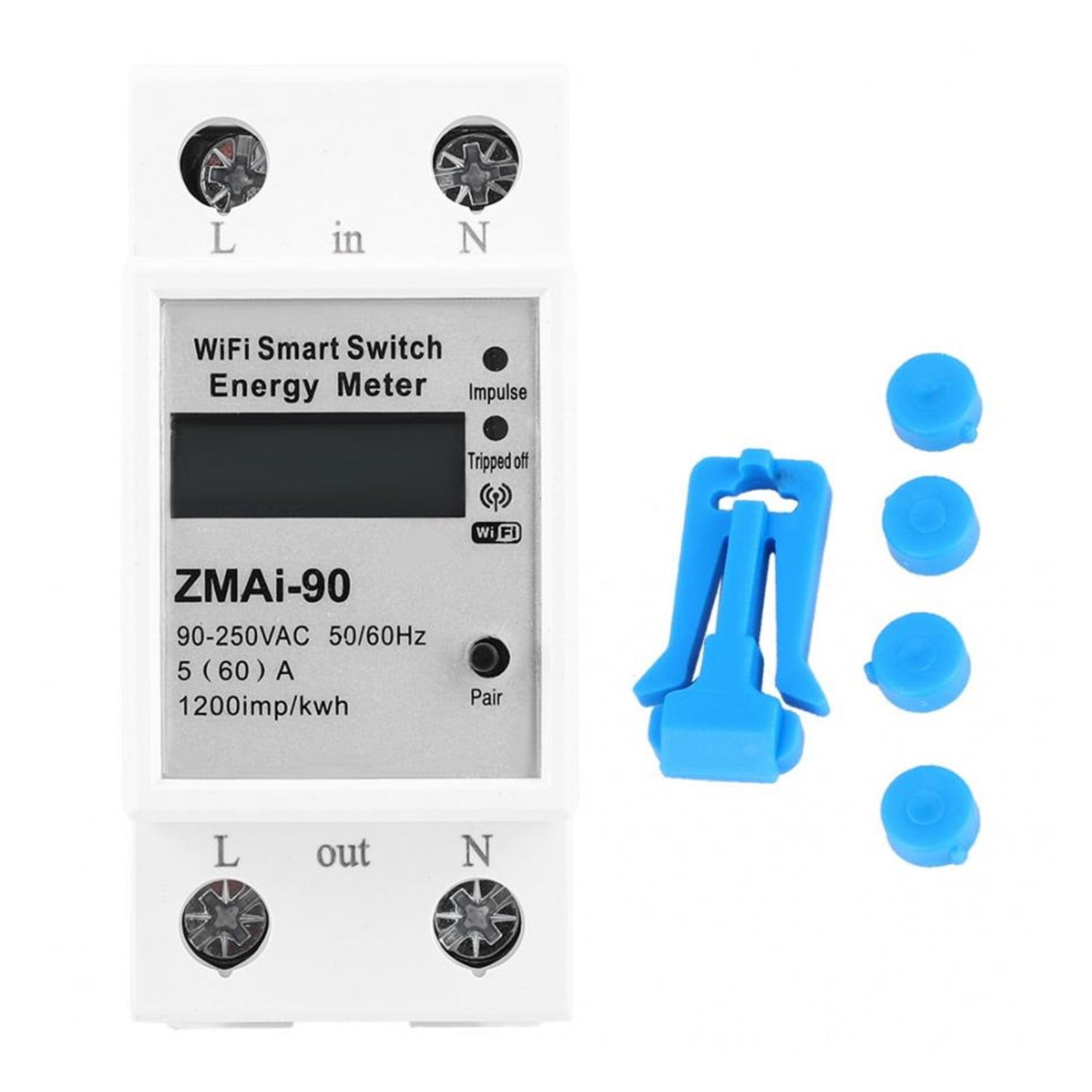 Digital Energy Meter Remote LCD Digital Metering Switch Single Phase ...