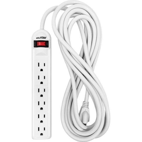 Digital Energy Surge Protector Power Strip, 6-Outlets, 15-Foot Cord ...