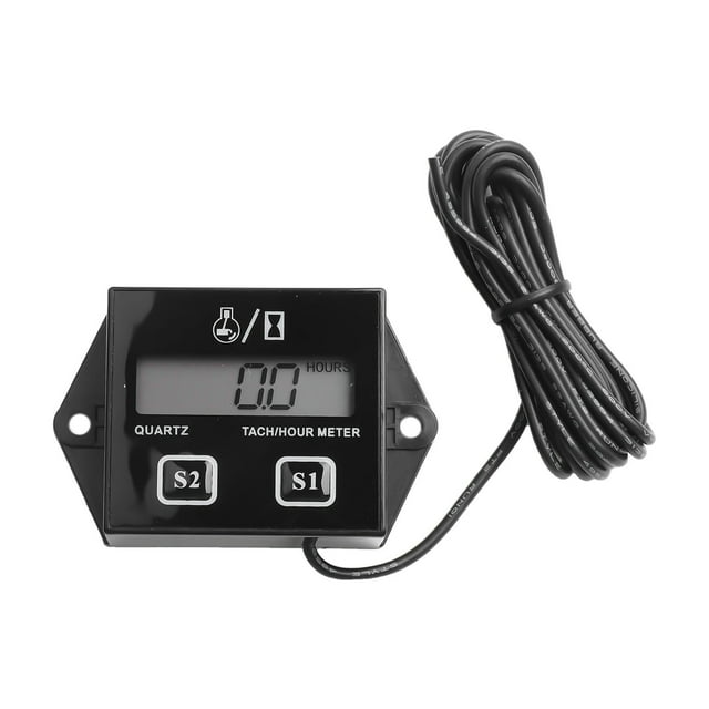 Digital Engine Tachometer Gauge Easy to Read LCD Display RPM ...