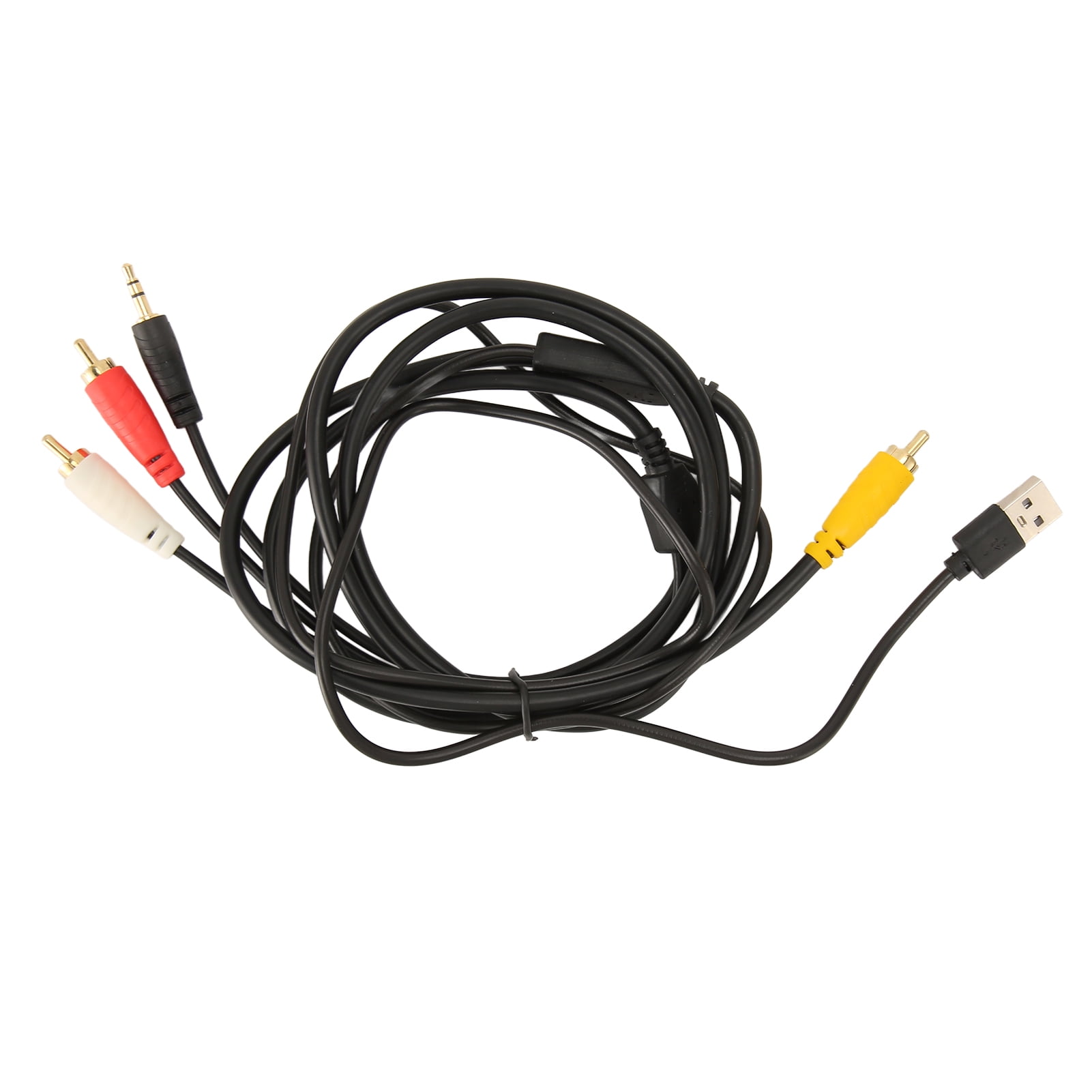 Digital Fiber Optical to Analog 2RCA 3.5mm Jack Stereo Audio Cable for ...