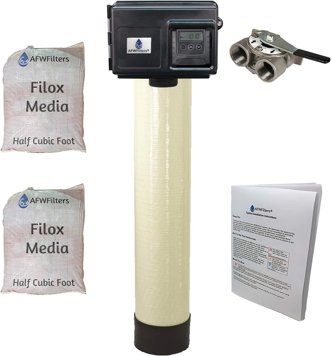 AFWFilters Filox 10 Iron, Sulfur, & Manganese Removal Water Filter with ...