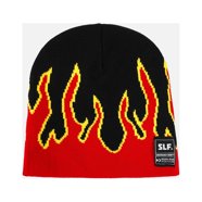 Chester Side Flame men's Black & Red Beanie - Walmart.com