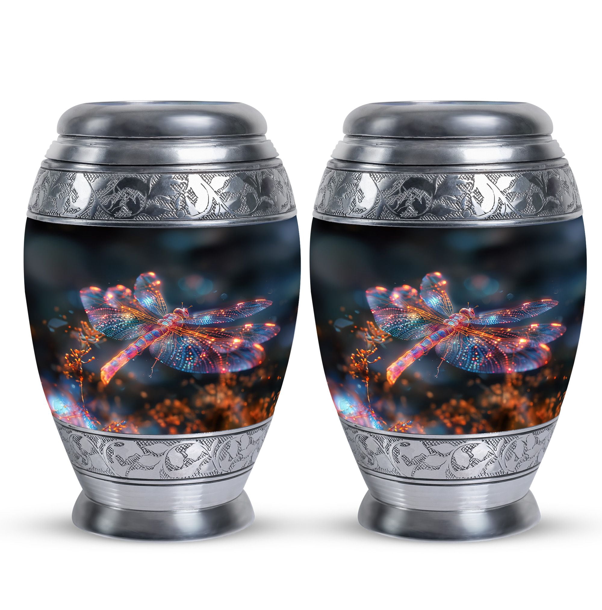 Digital Firefly Elegance Dragonfly Burial Urns For Cremated Remains ...