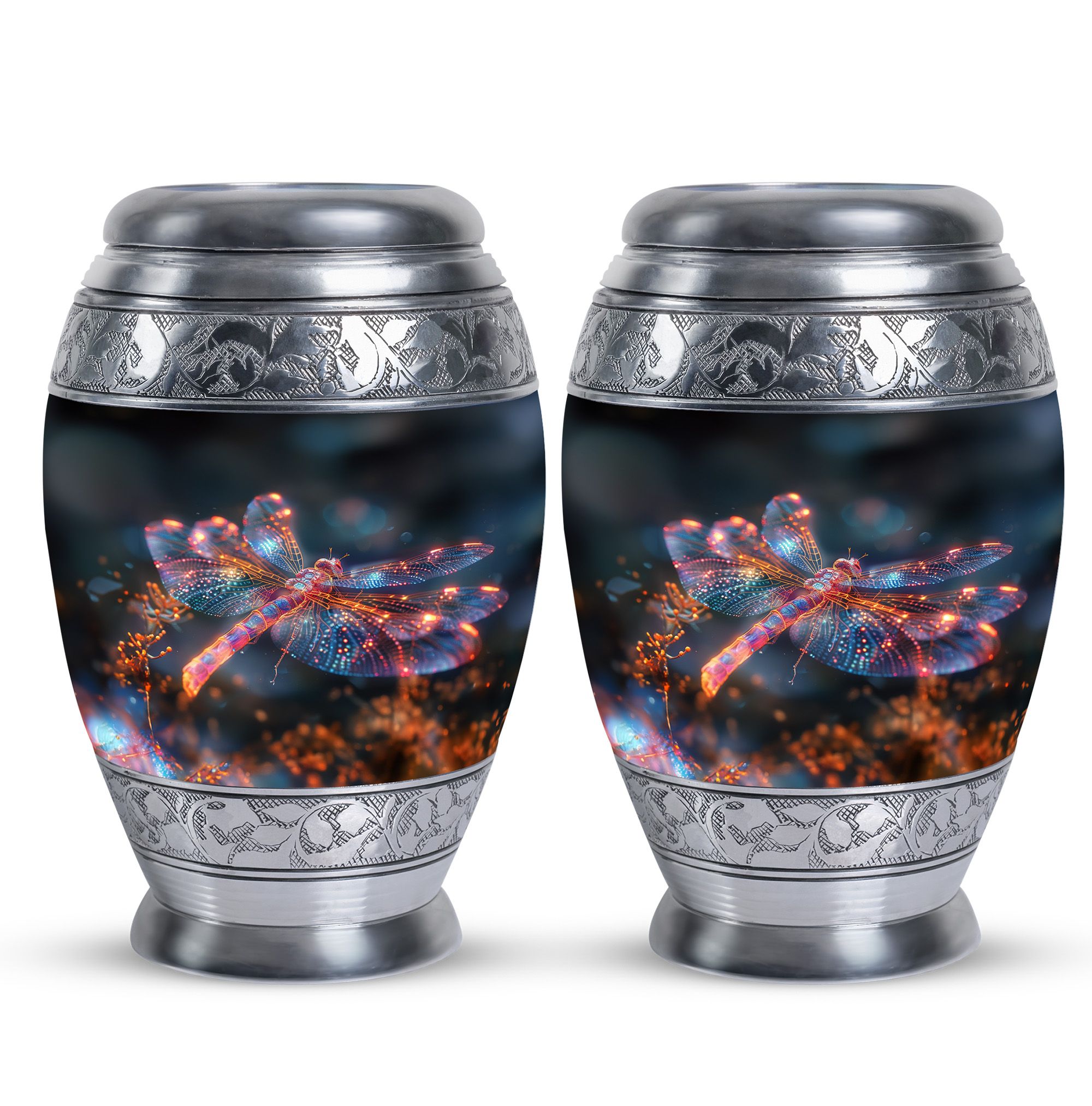Digital Firefly Elegance Dragonfly Burial Urns For Cremated Remains ...
