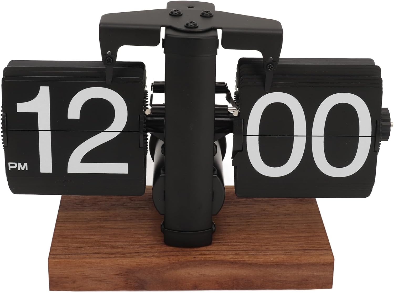 Digital Flip Down Clock, Battery Powered Retro Automatic Page Turning Clock Internal Gear ...