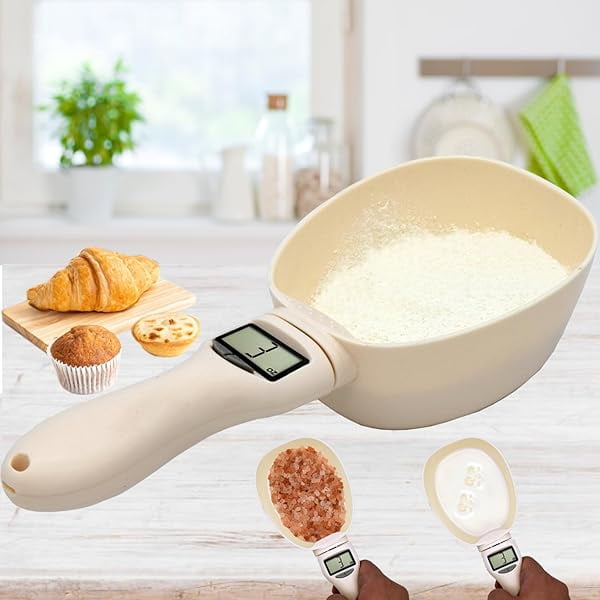 Digital Food Measuring Scoop Scale - Electronic Kitchen Measuring Spoon ...