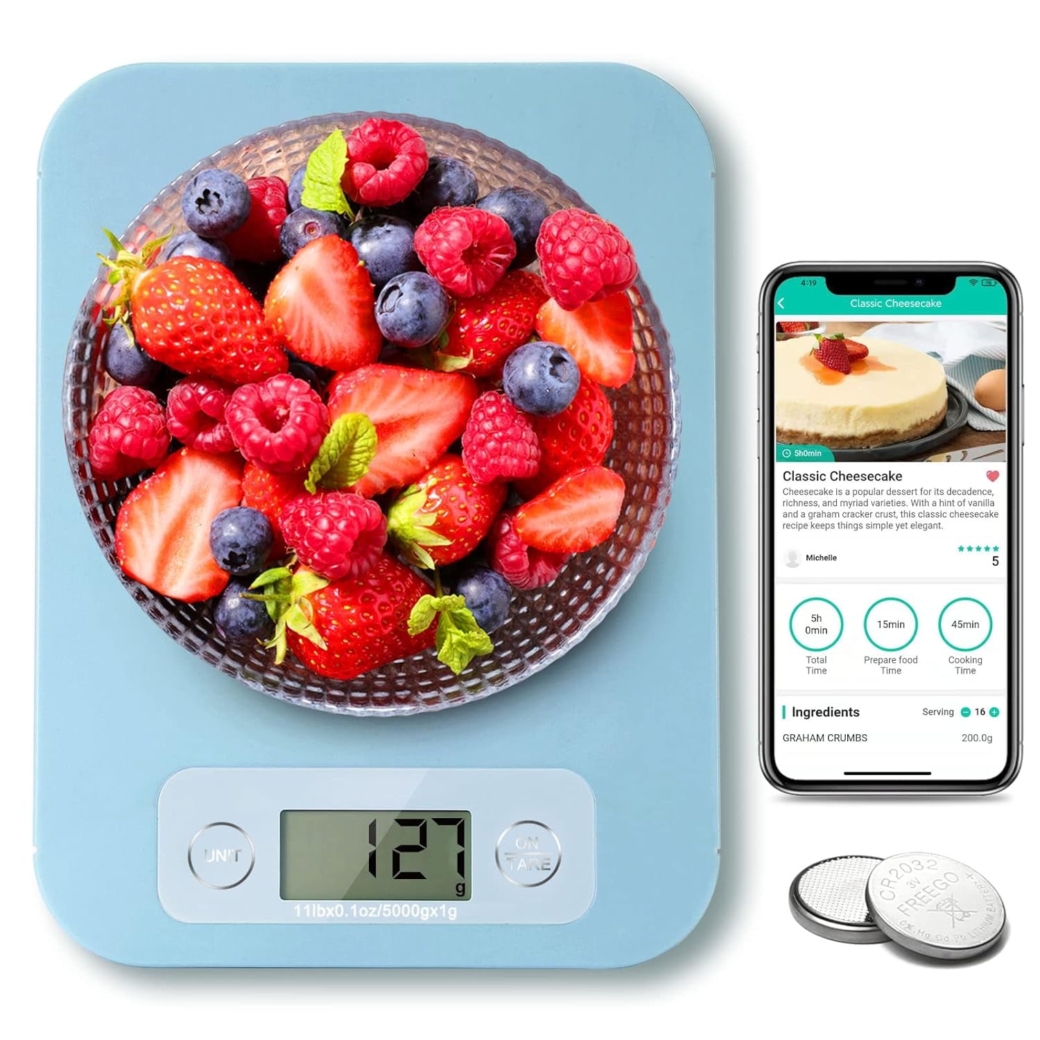 Digital Food Scale for Weight Loss - Smart Food Scale with Nutritional ...