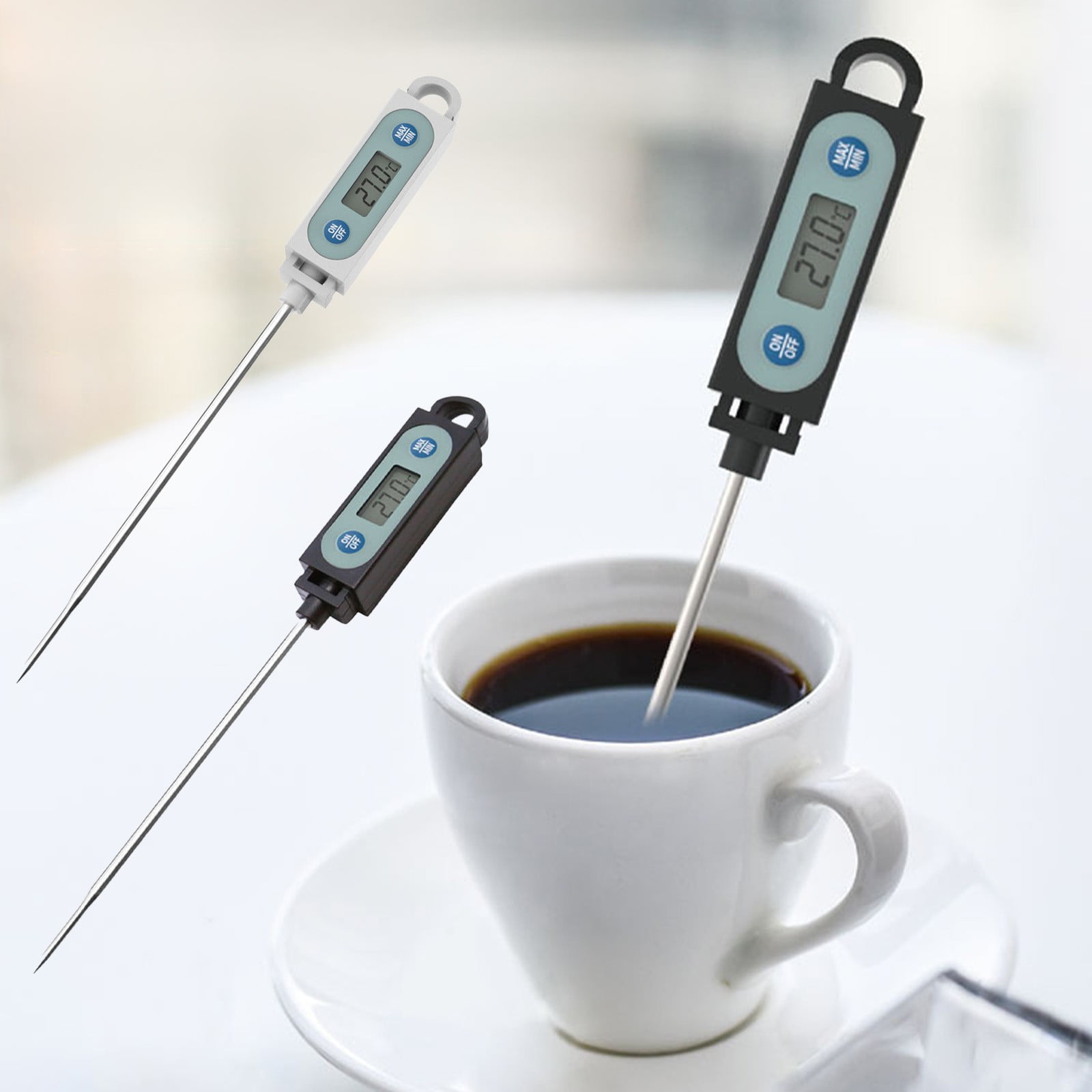 Digital Food Temperature Probe, Stainless Steel Probe, Accurate ...