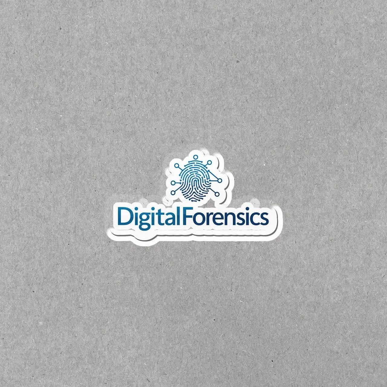 Digital Forensics Fingerprint Sticker - Cybersecurity Decal For ...