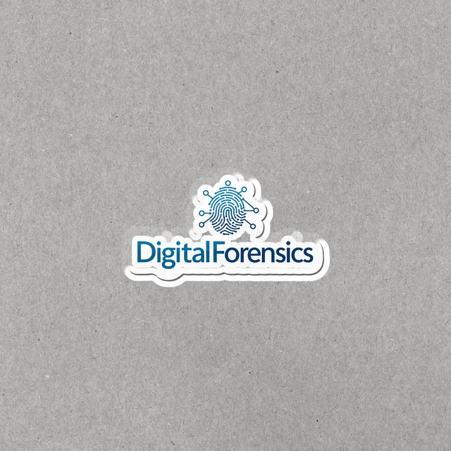 Digital Forensics Fingerprint Sticker - Cybersecurity Decal For ...