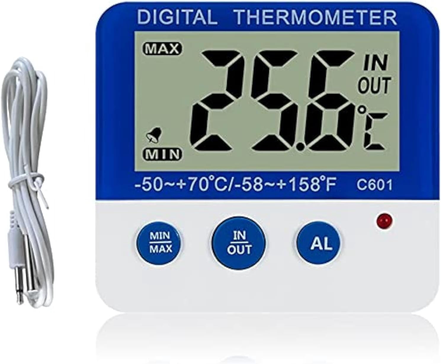 Digital Fridge Thermometer with Magnetic Mount & Stand Calibrated ...