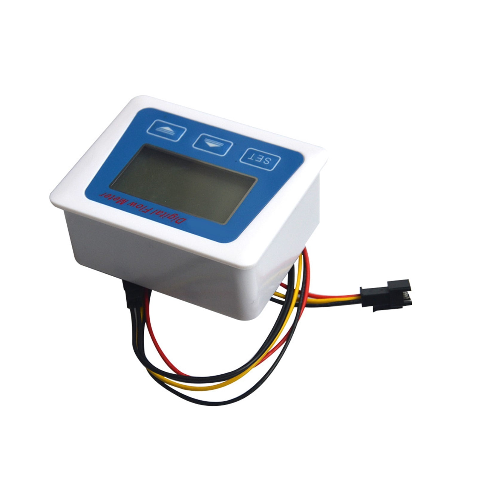 Digital Fuel Gauge LCD Display Water Liquid Flow Meter Totameter ...